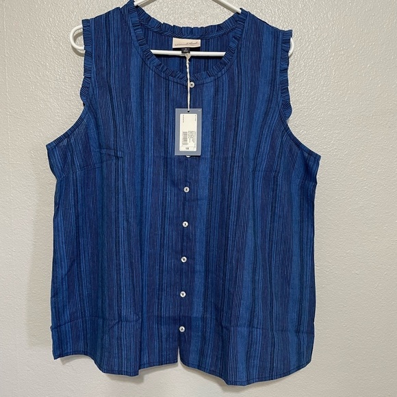 Universal Thread | Tops | Universal Thread Linen Sleeveless Button Down ...